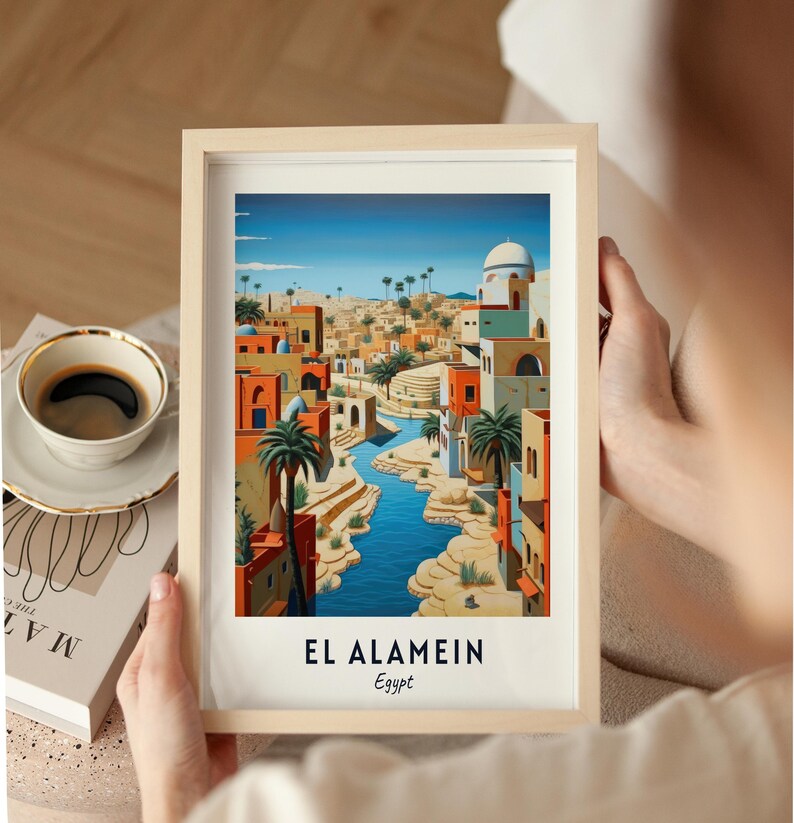El Alamein Travel Poster El Alamein War Museum Wall Art Egypt Print ...