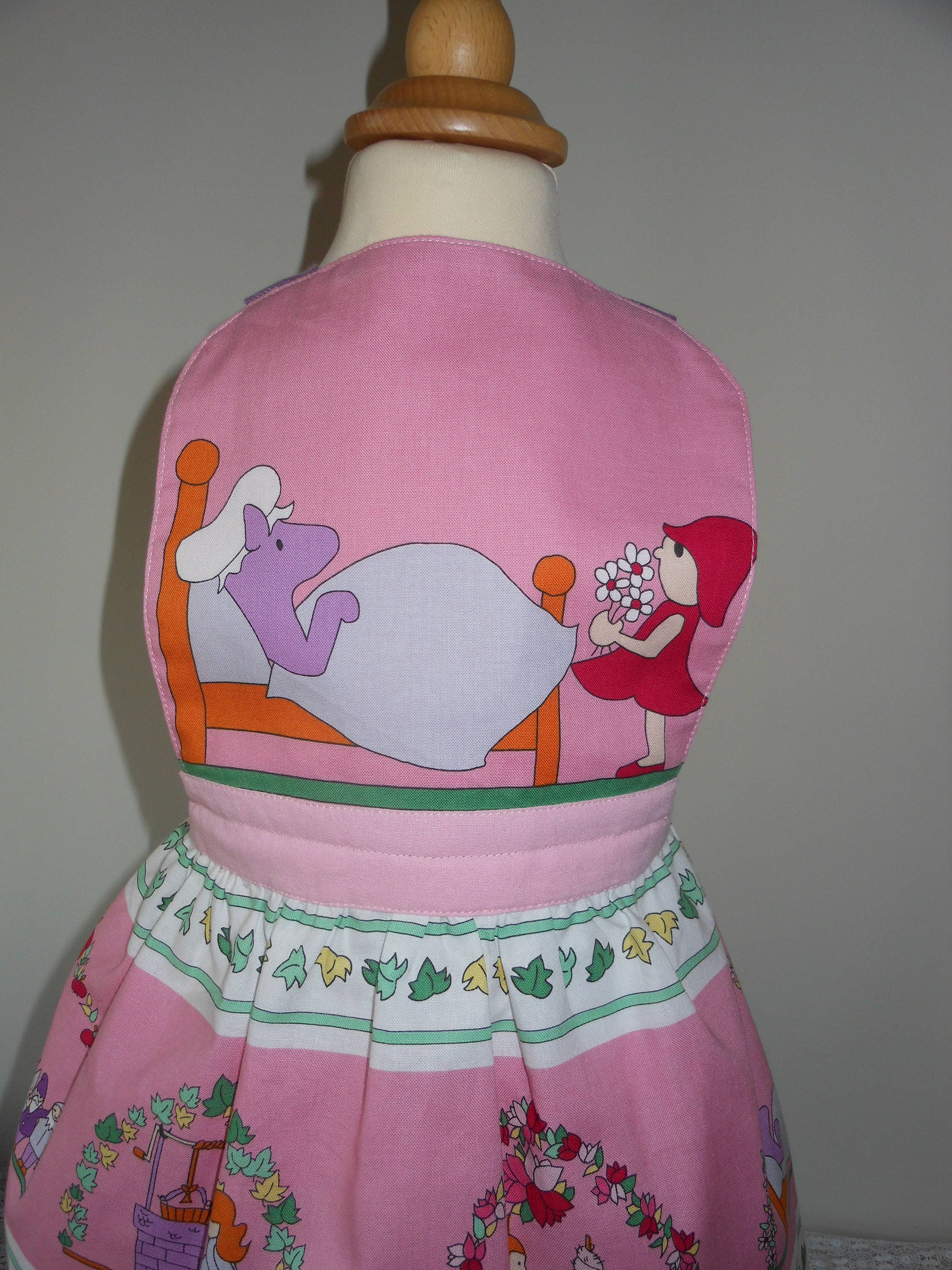 Girls, Apron, Dress Up, Fairytale, Princess, Pink, Lilac, Party, Nordic ...