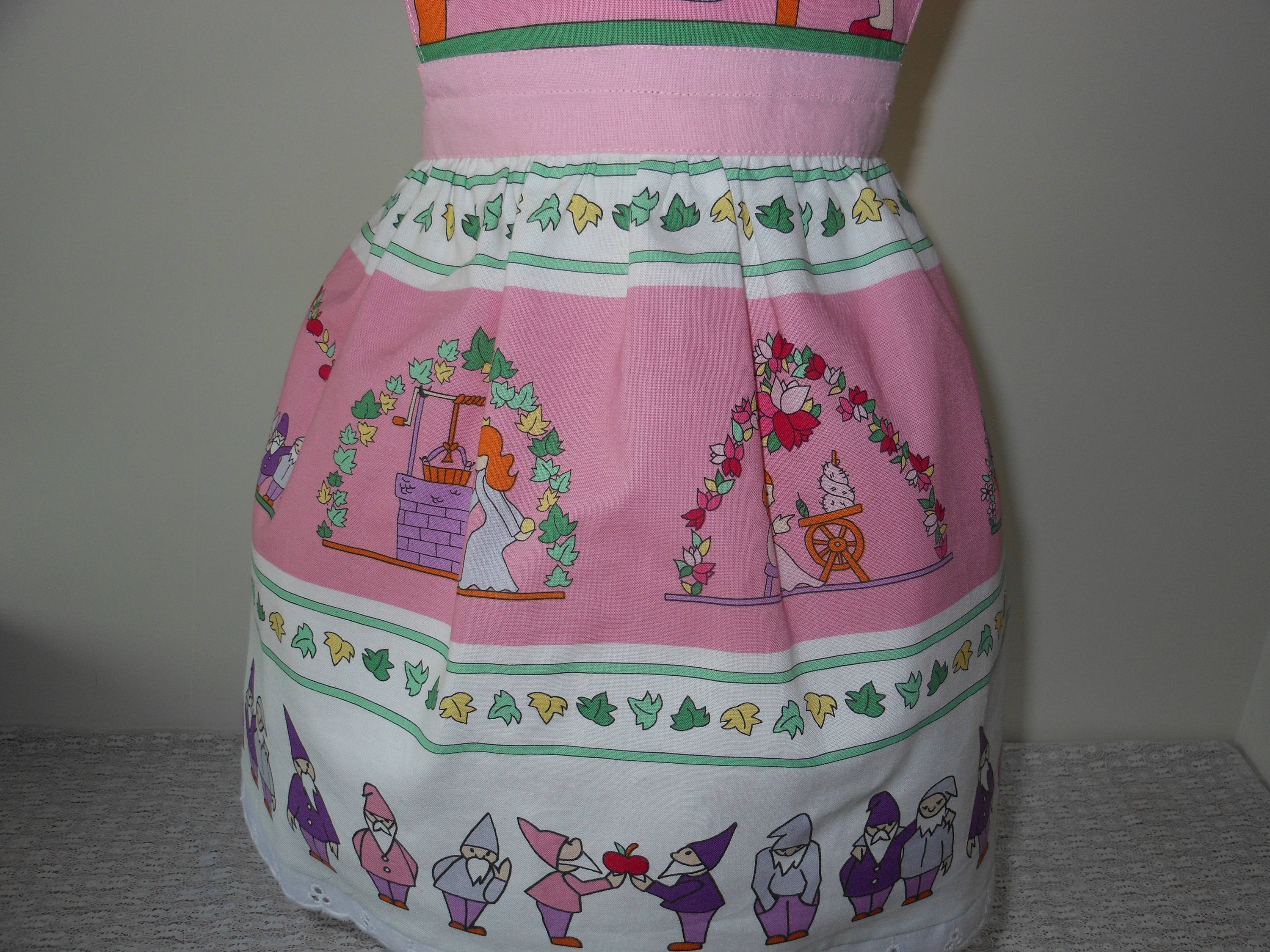 Girls, Apron, Dress Up, Fairytale, Princess, Pink, Lilac, Party, Nordic ...