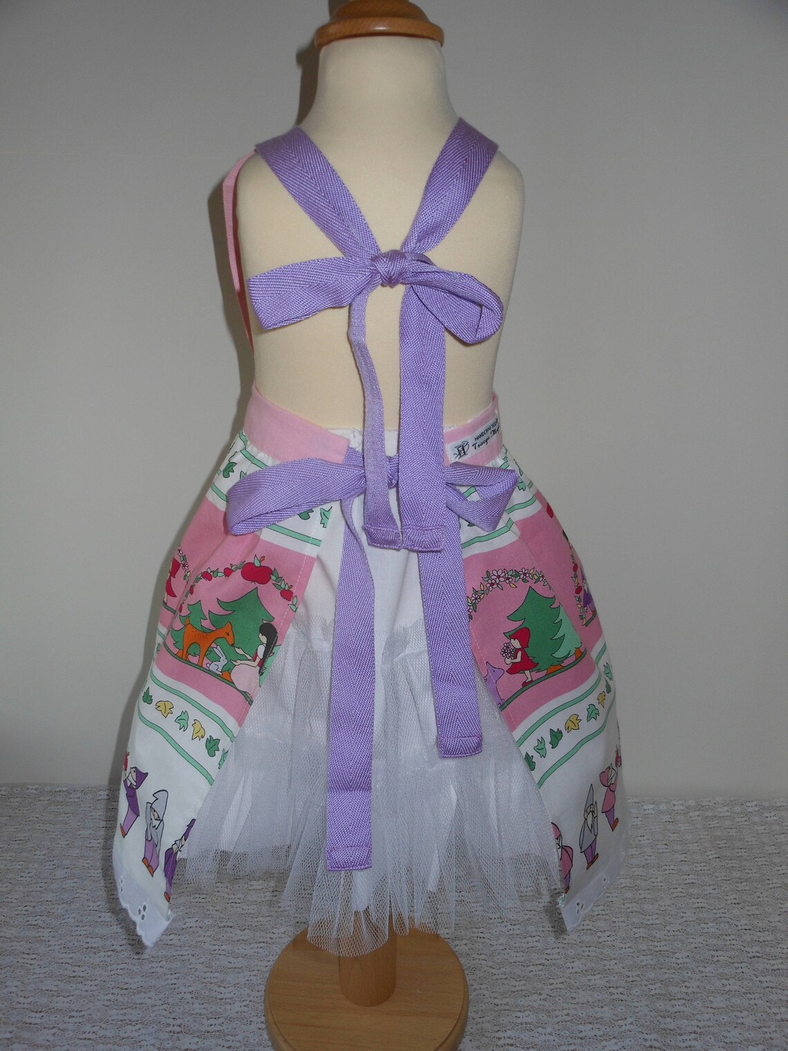 Girls, Apron, Dress Up, Fairytale, Princess, Pink, Lilac, Party, Nordic ...