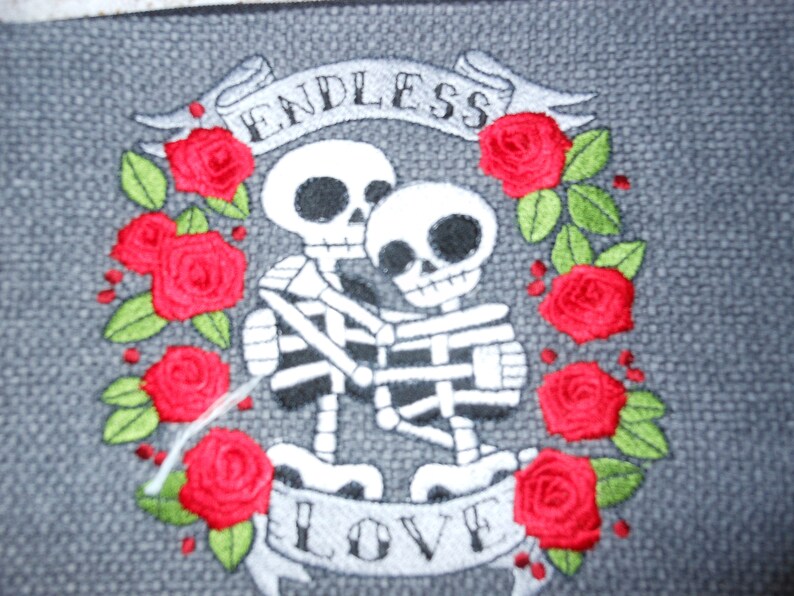 Skeleton, Gothic, Skulls, Horror, Emo, Embroidered, Make Up, Case ...