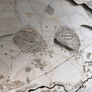 Bradgate Park Wooden Relief Map / Charnwood Forest / - Etsy