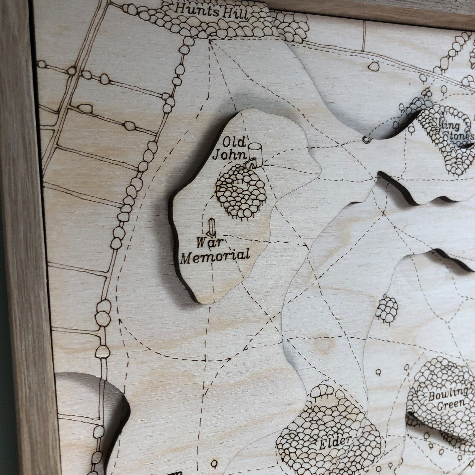 Bradgate Park Wooden Relief Map / Charnwood Forest / - Etsy