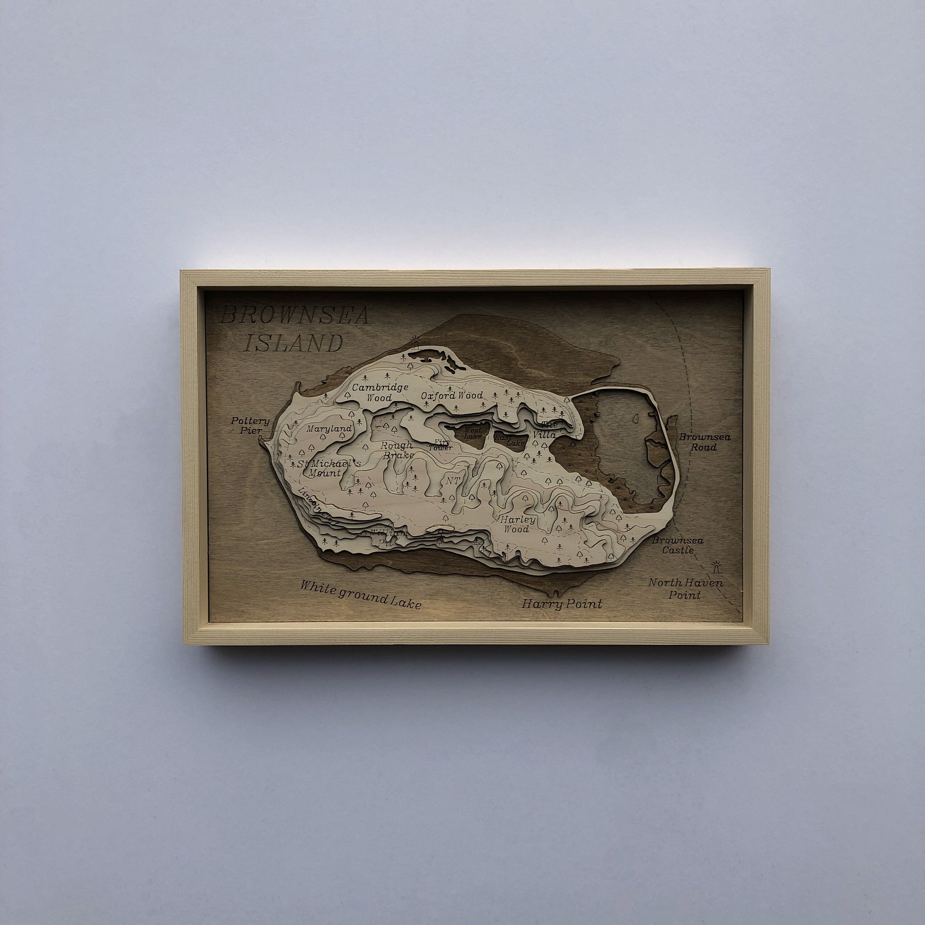 Brownsea Island / Wooden Map / the Villa / Brownsea Campsite / Brownsea ...