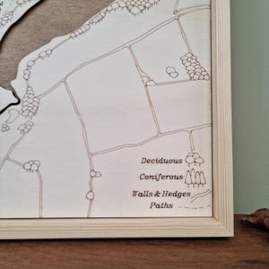 Bradgate Park Wooden Relief Map / Charnwood Forest / Leicestershire ...