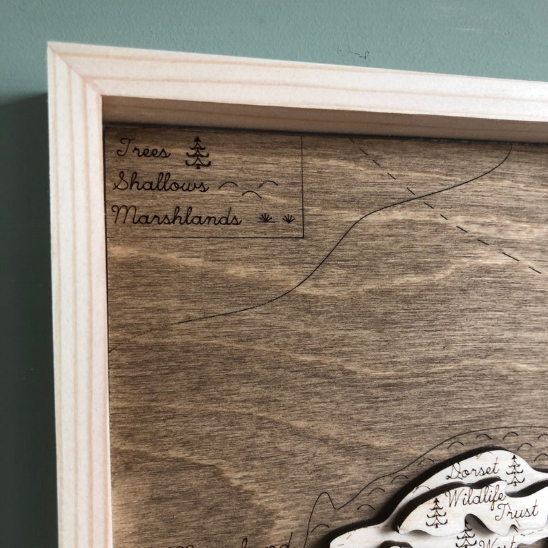 Brownsea Island / Wooden Map / the Villa / Brownsea Campsite / - Etsy UK