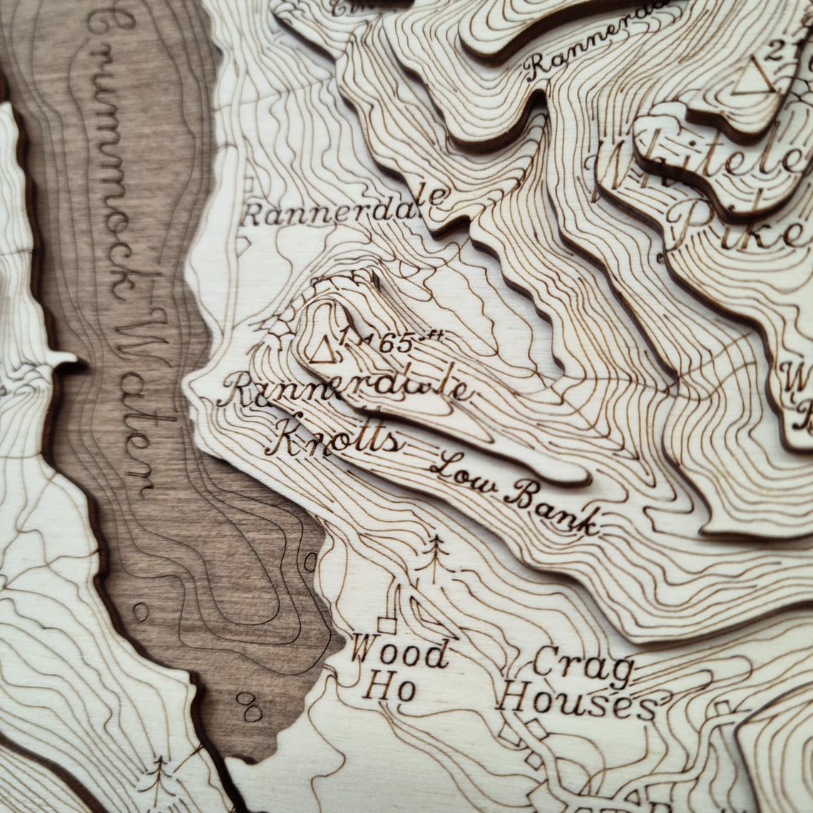 Buttermere & Crummock Water 3D Wooden Map - English Lake District - Etsy UK