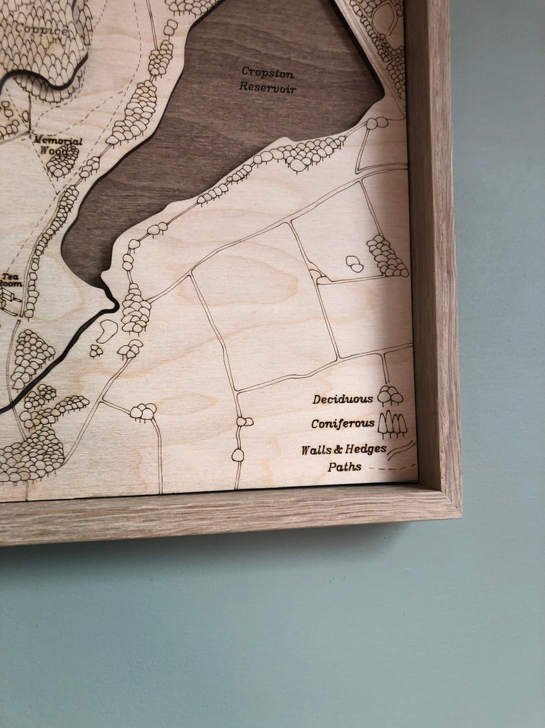 Bradgate Park Wooden Relief Map / Charnwood Forest / - Etsy