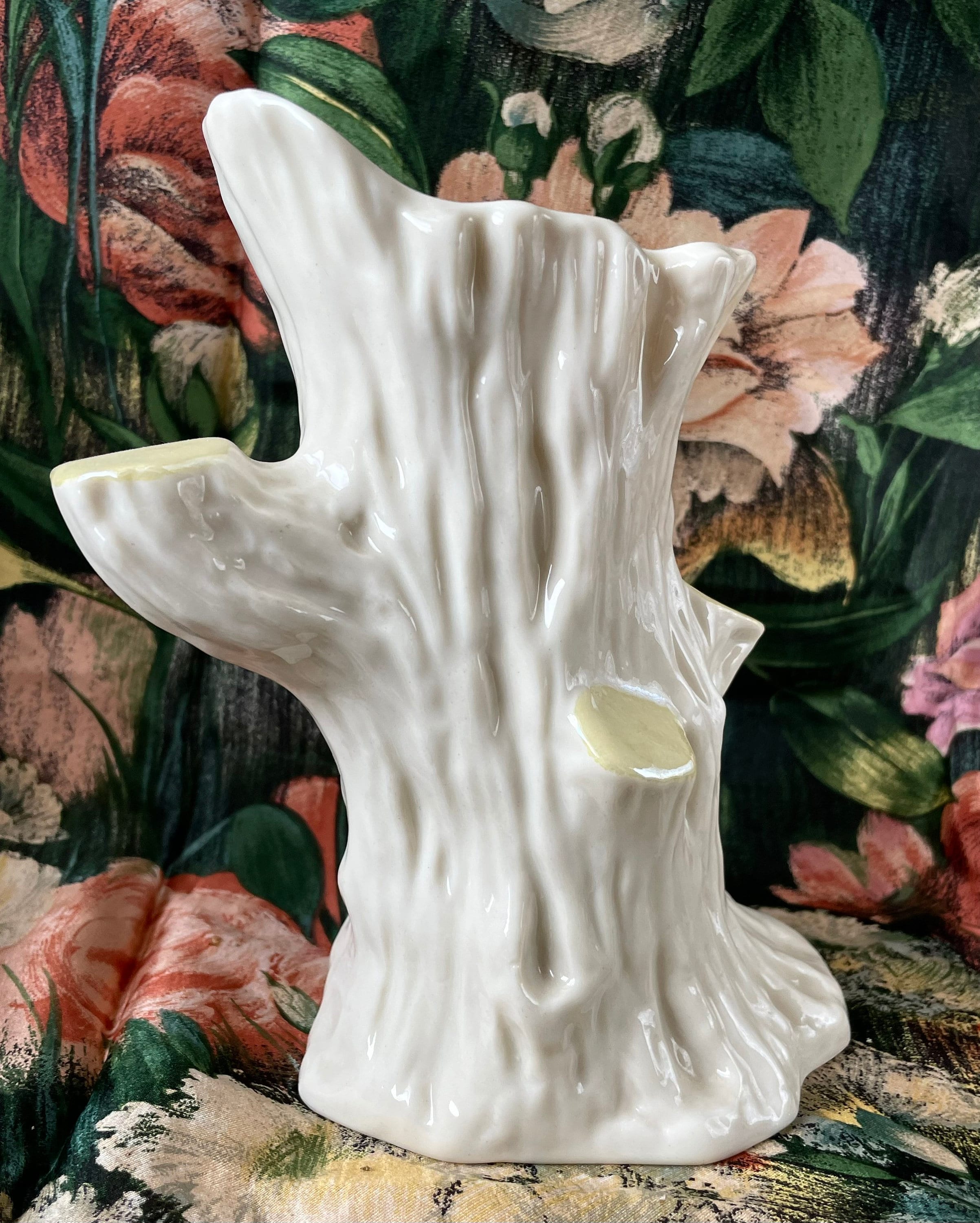 Lovely Belleek Parian China Tree Trunk Vase Flower Vase - Etsy