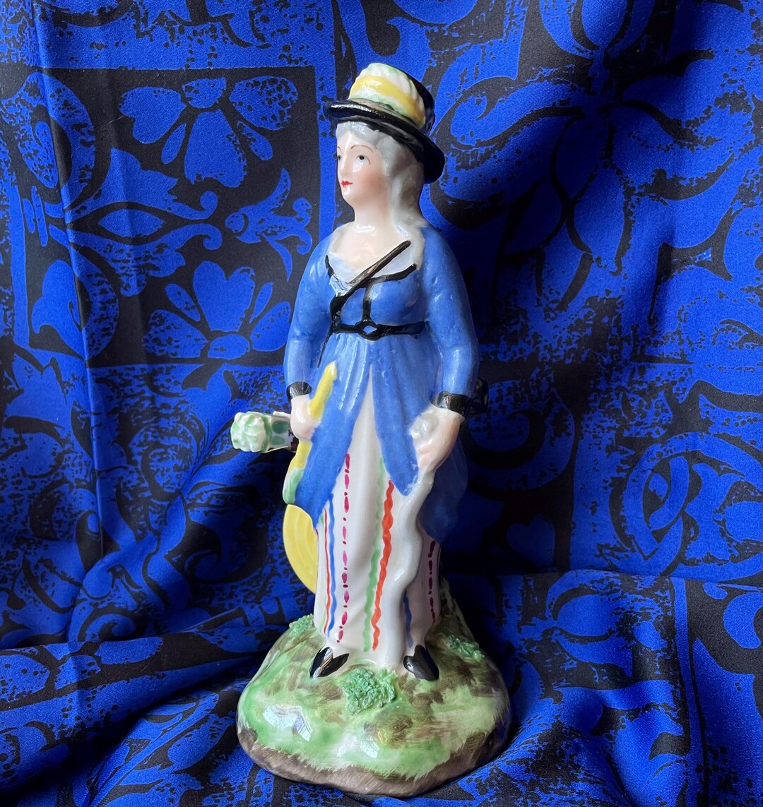 Vintage Victorian Lady Archer Figurine, Archery, Bow and Arrow, Sports ...