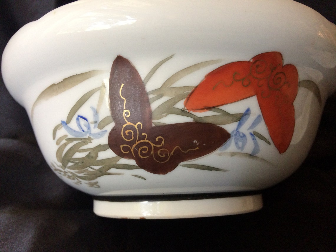 Lavishly Decorated Japanese Hand Painted Kutani Lidded Rice - Etsy