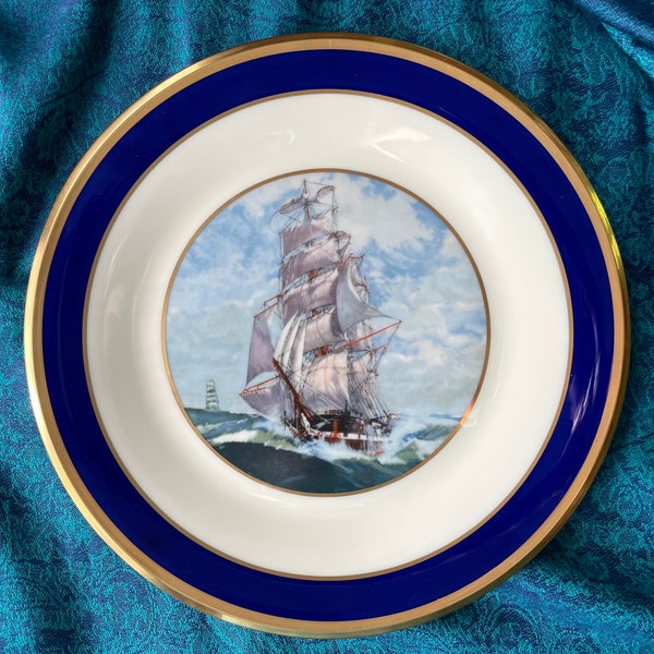 Porcelain Plate Sailing Ship - Etsy