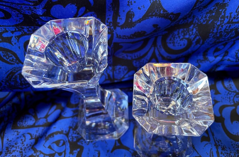 Pair of Villeroy & Boch "crystal Cocktail Club" Candlesticks, Lead ...