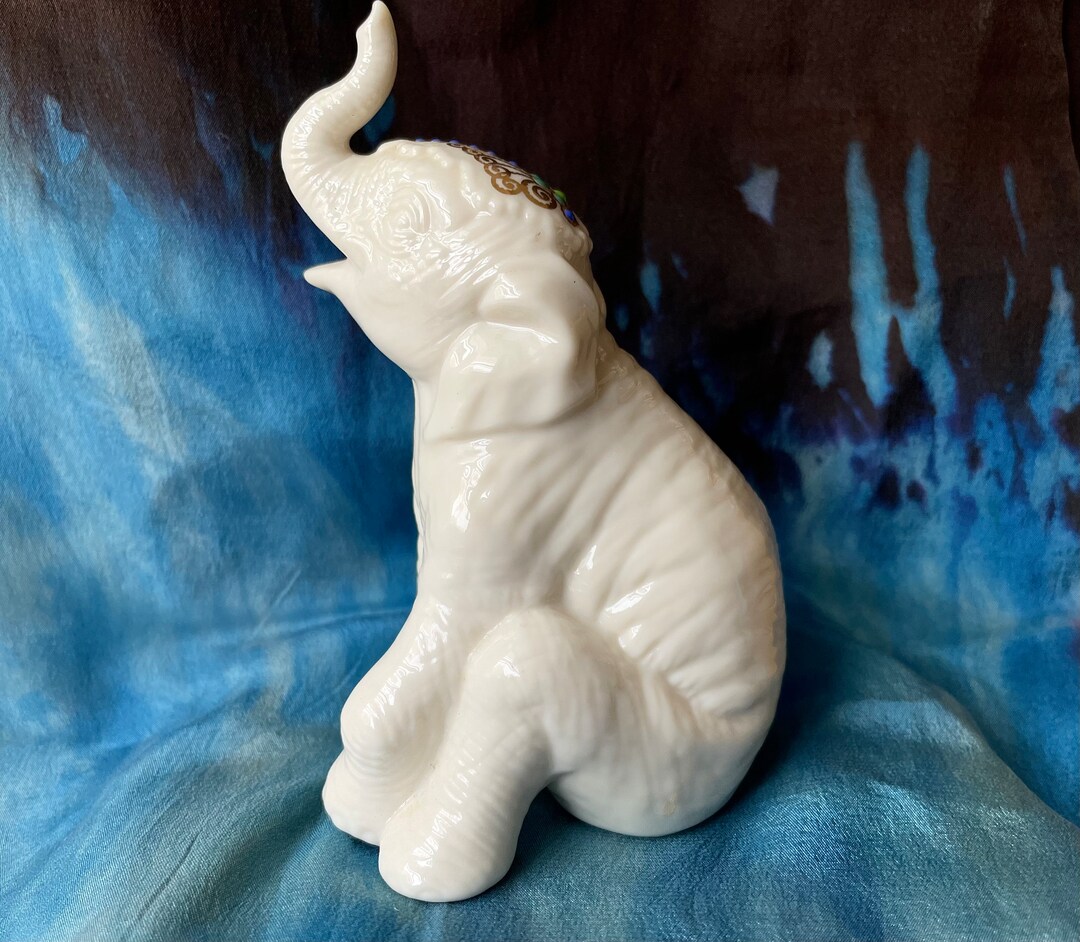 Lenox "china Jewels" Baby Elephant Figurine, Porcelain, Elephant Calf ...