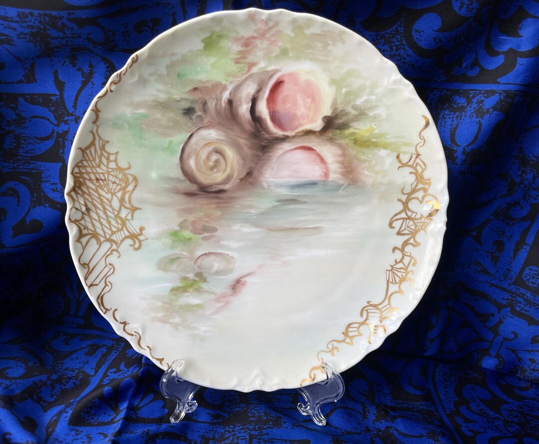Beautiful Impressionistic Haviland Plate Hand Painted With Scene of ...