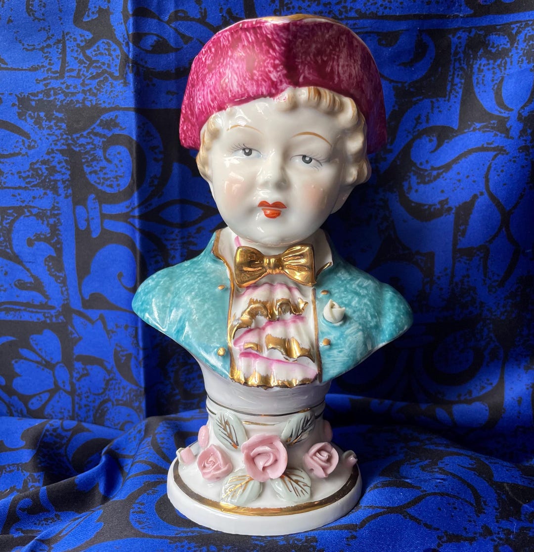 Charming Porcelain Bust of an Aristocratic Young French Gentleman ...
