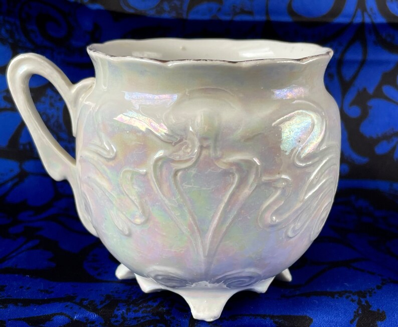 Stunning Art Nouveau Style Bas Relief Victorian Lady Footed - Etsy