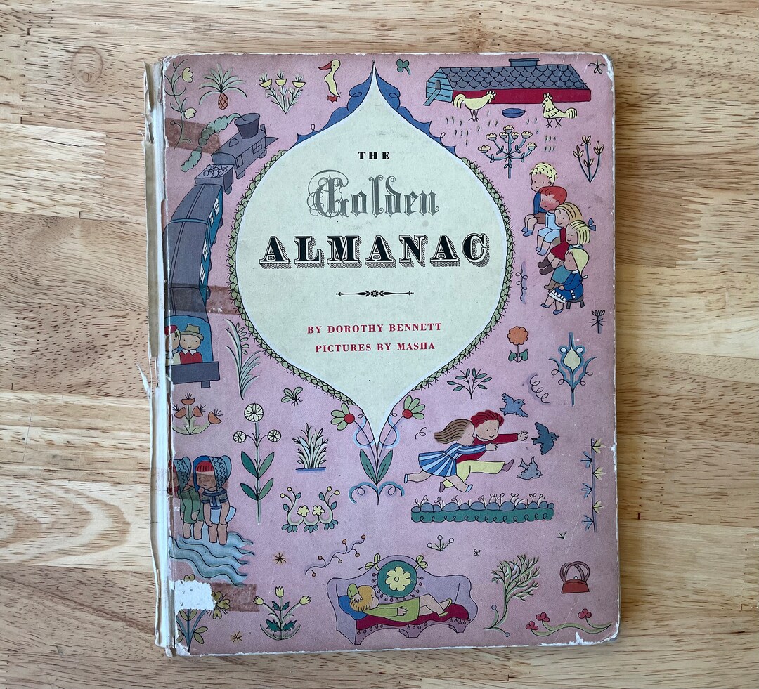 Vintage Children’s Golden Almanac 1946, Golden Books, Reading, Poetry ...
