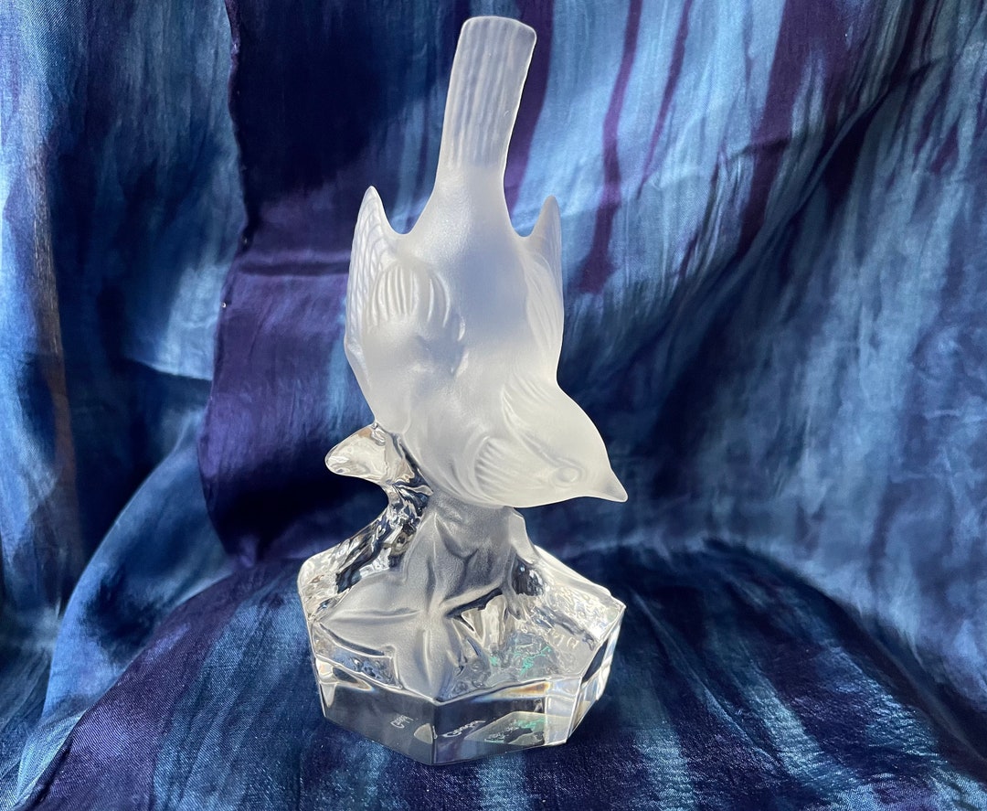 Goebel Frosted Lead Crystal Wren Figurine, Bird Figurine, Nature ...