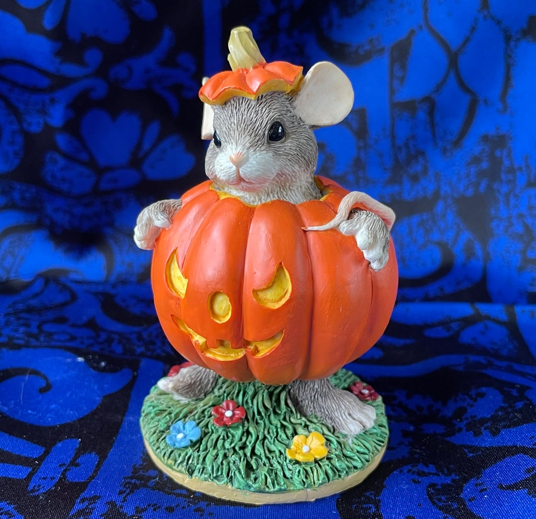 Charming Tails Mouse Figurine Maxine's Pumpkin Costume - Etsy