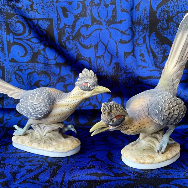 Lefton Porcelain Bisque Birds - Etsy