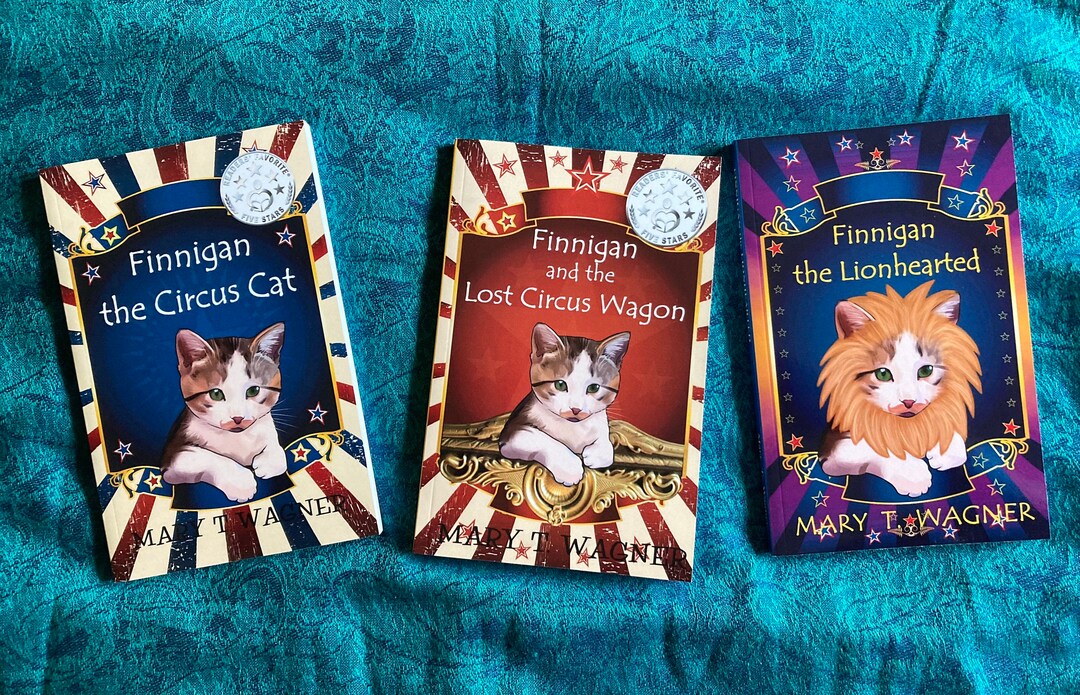 Personalized, Autographed Set of Three Finnigan the Circus Cat Chapter ...