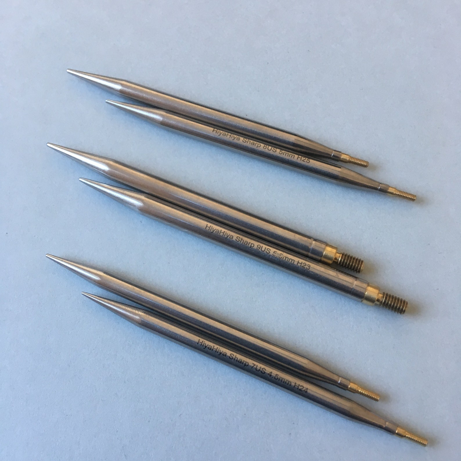 Hiyahiya Sharp Steel Interchangeable Needle Tips Size 4.5mm to - Etsy