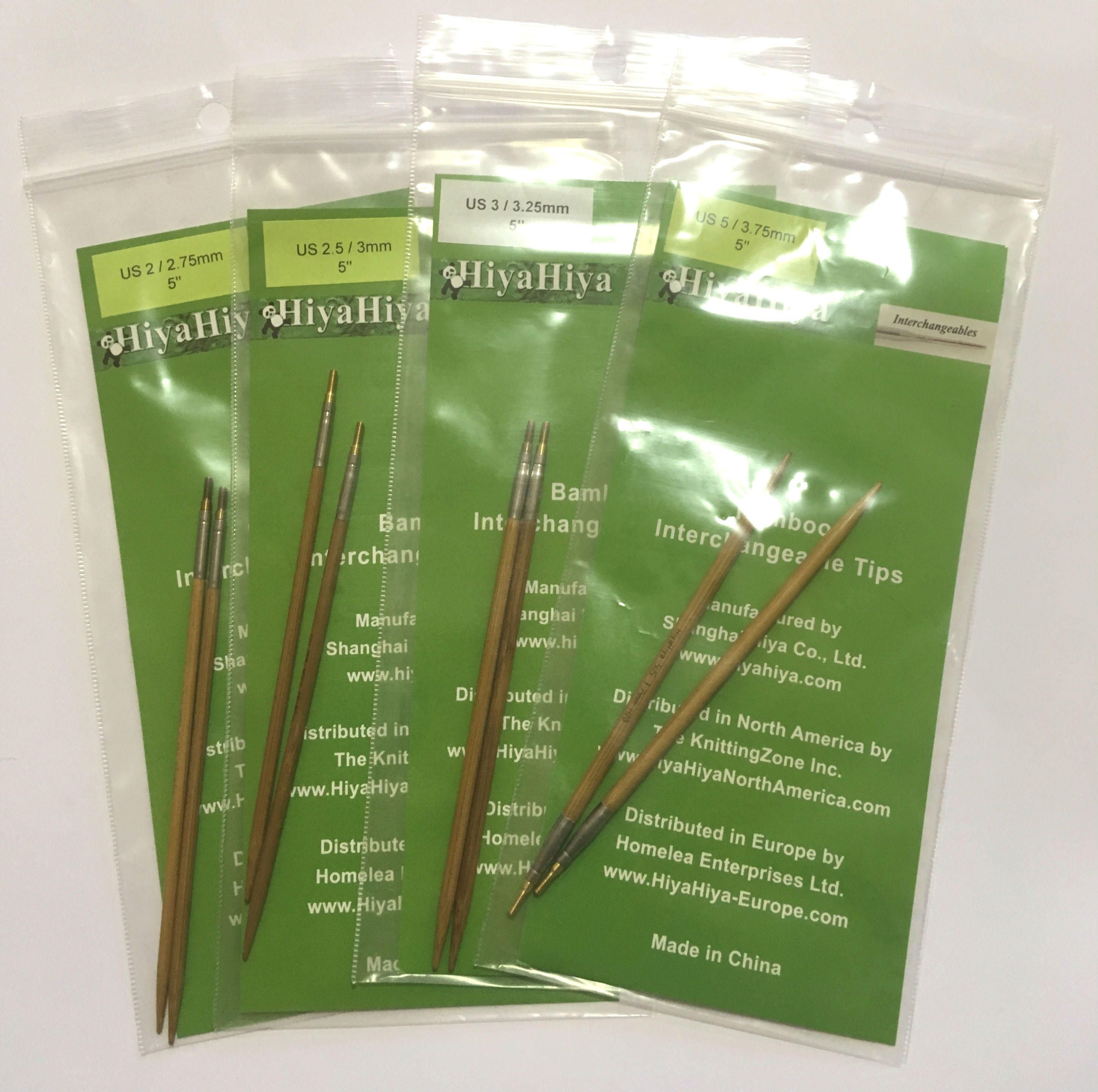 Hiyahiya Bamboo Interchangeable Needle Tips 12cm 5 - Etsy