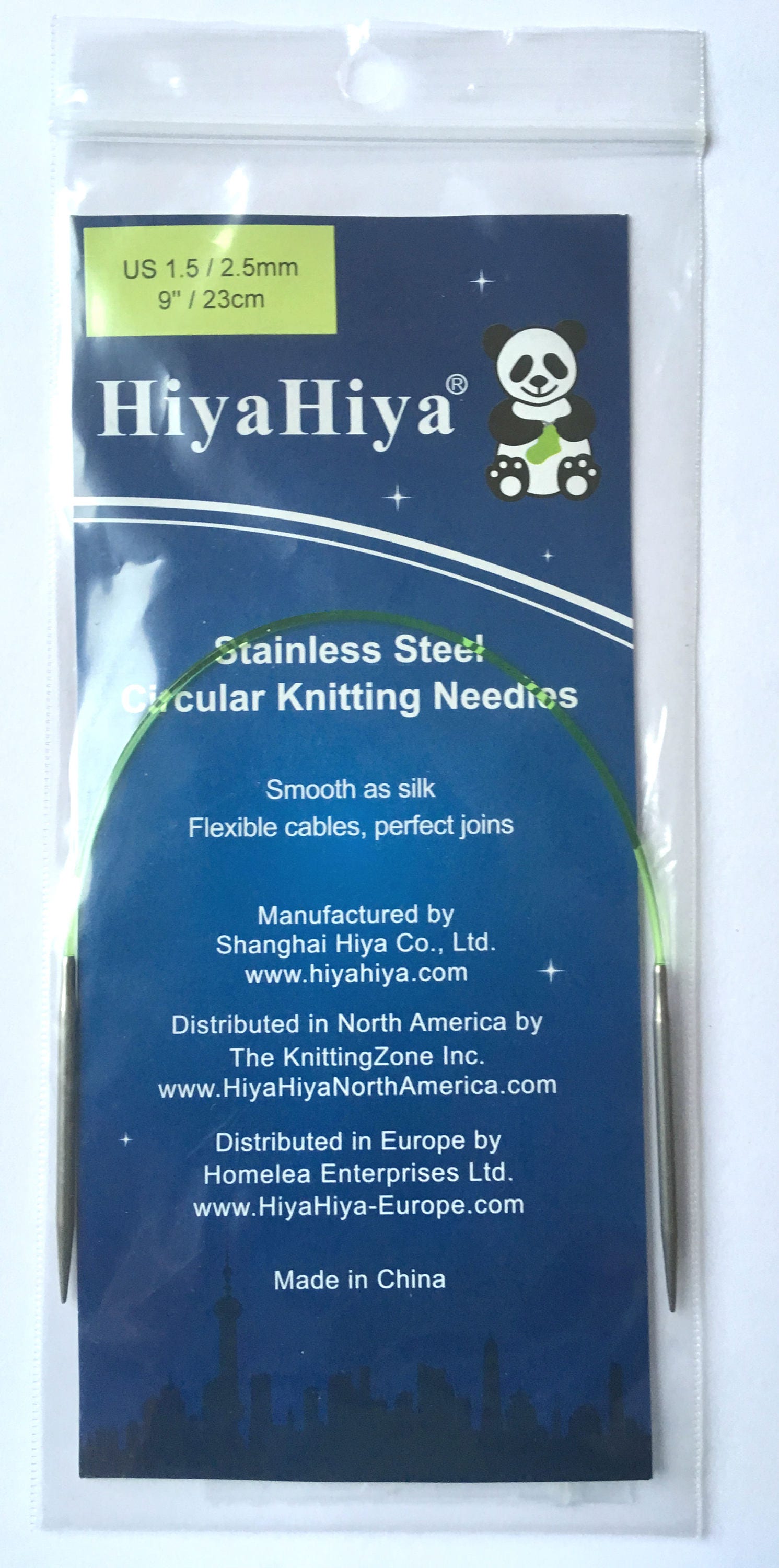 HiyaHiya Stainless Steel Fixed Circular Needles 9 Inch 23cm | Etsy