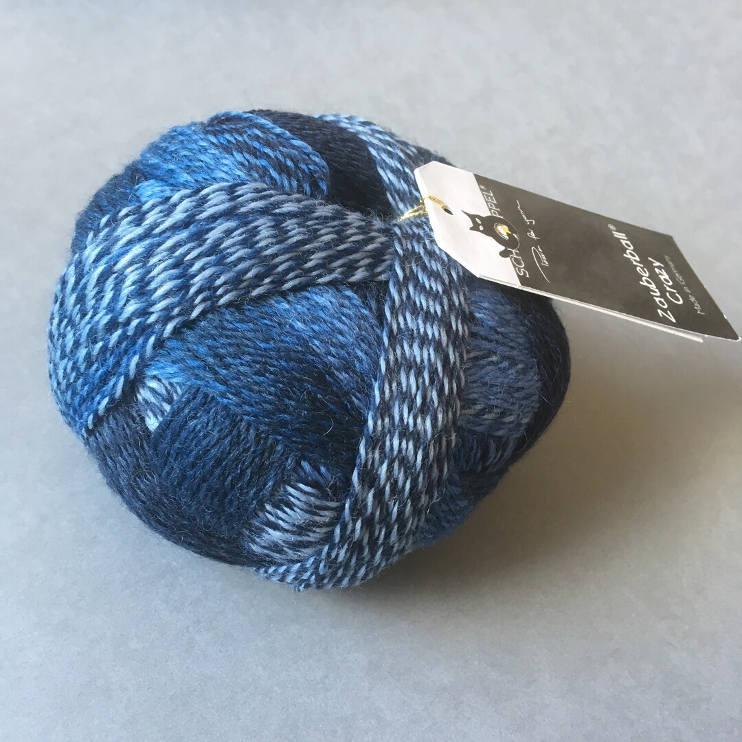 Schoppel Crazy Zauberball, Color 1535 Stone Washed Self Striping ...