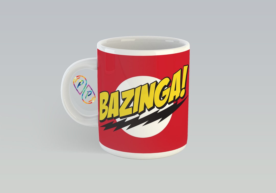 Big Bang Theory Themed Bazinga Joke Christmas Fathers Day Gift Cup Mug ...