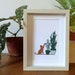 Swimming Bengal Tiger Illustration, Cyanotype Print, Simple Wall Art ...