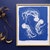 Swimming Bengal Tiger Illustration, Cyanotype Print, Simple Wall Art ...