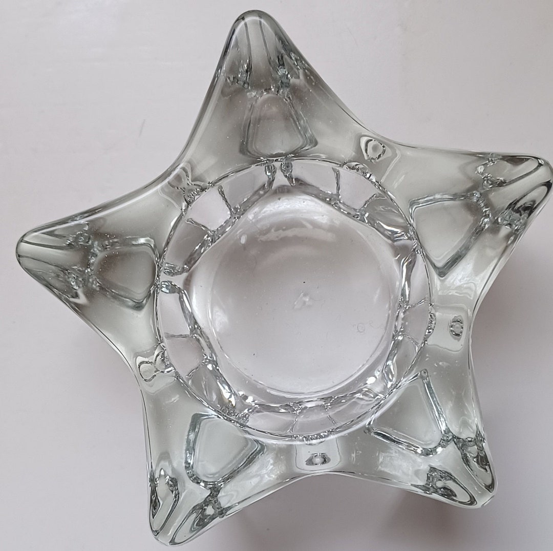 Numbered French Glass Star Candle Holder - Etsy
