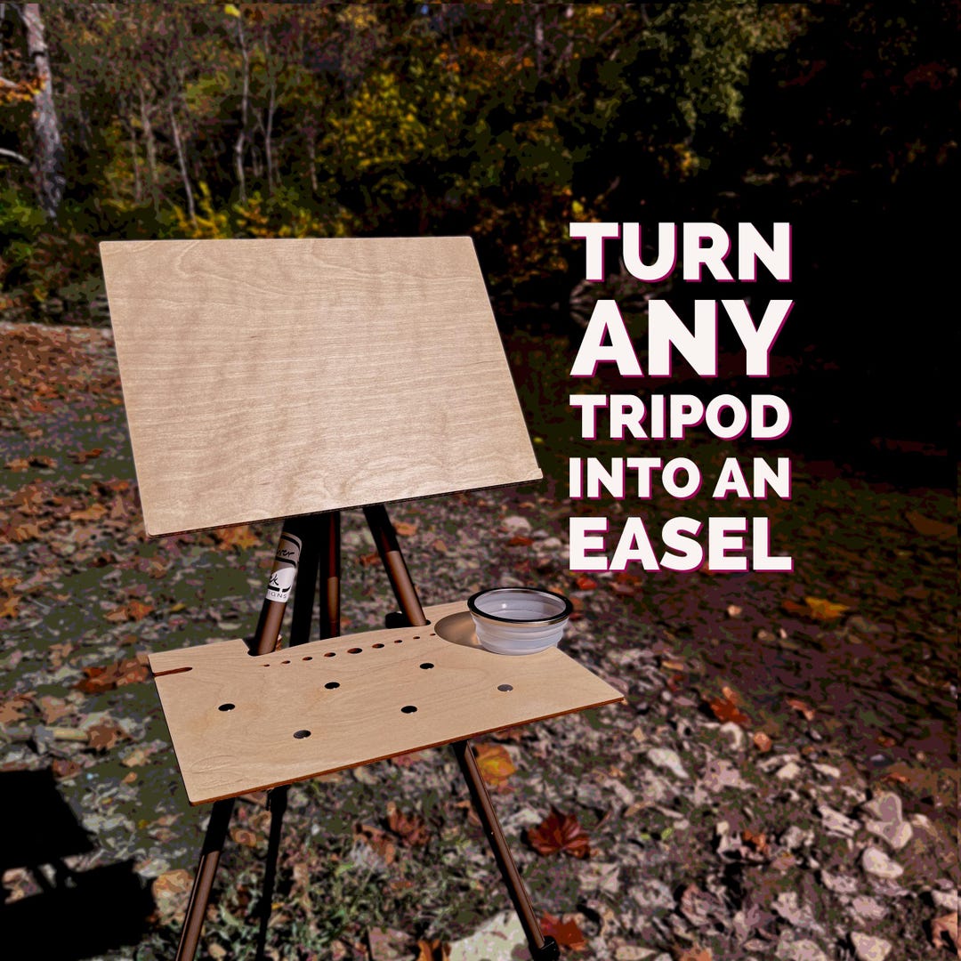 Lightweight Watercolor Plein Air Easel for Any Tripod - Etsy
