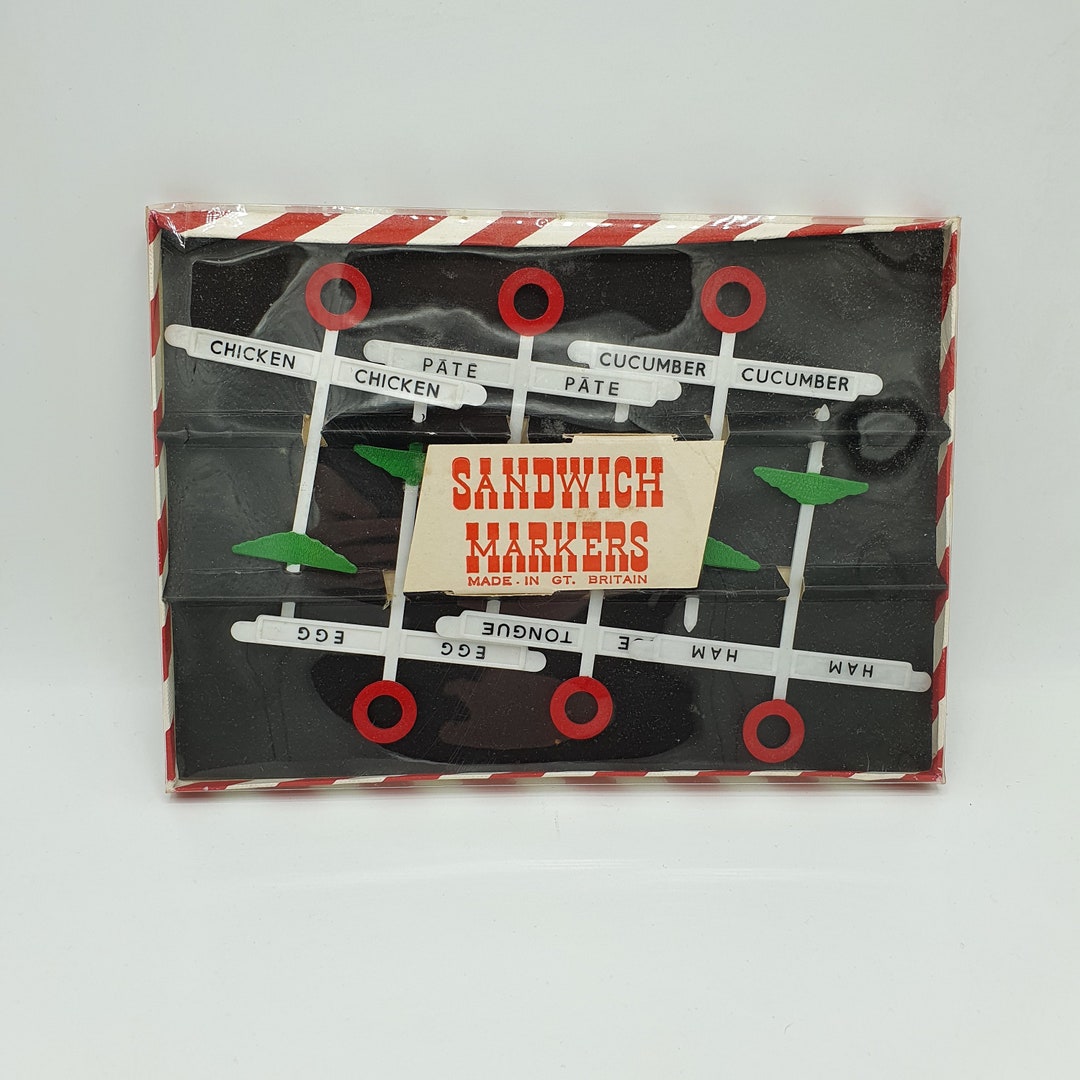 Vintage Sandwich Markers in Shape of Signposts Retro Kitchenalia 1950 ...