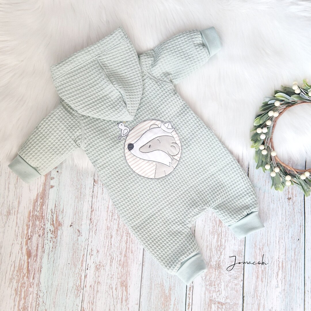 Jumpsuit | Wagon Suit | With Cute Badger | Also Possible as a Walking ...