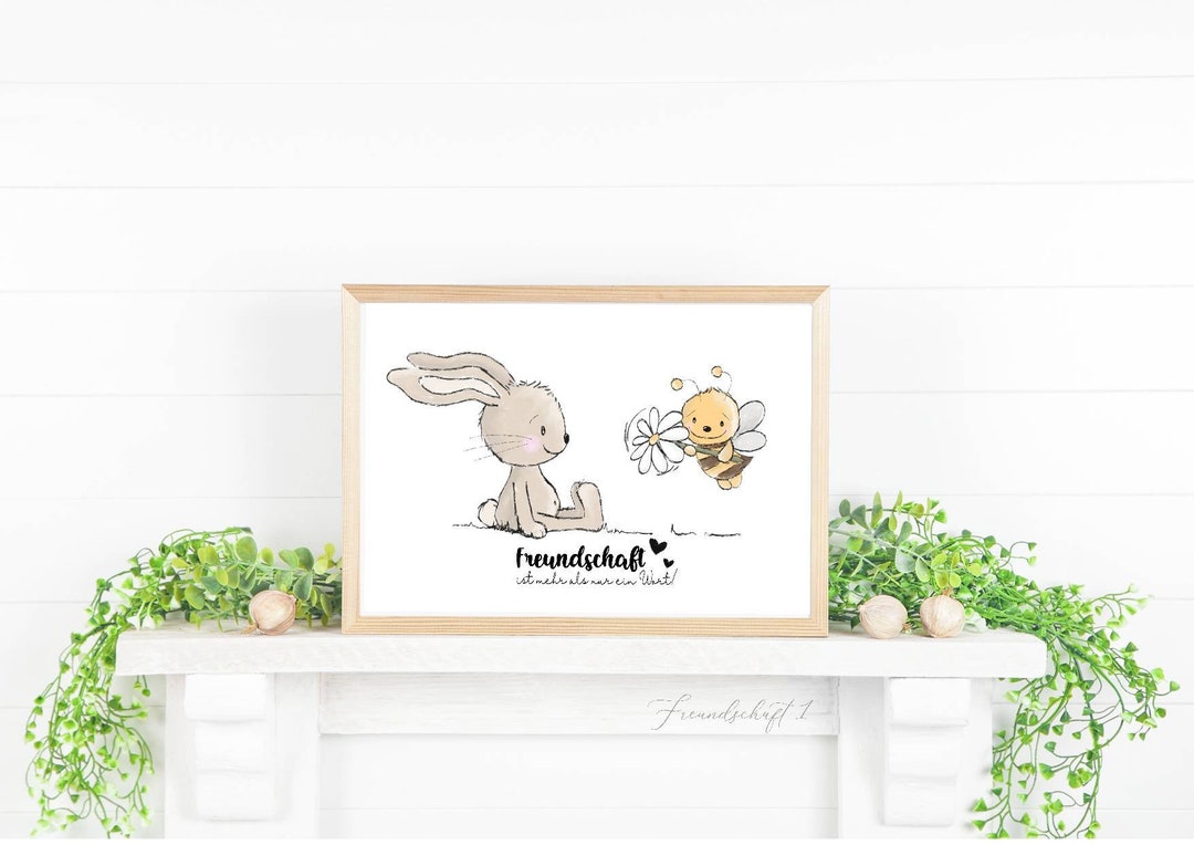 Mural for Children's Room Decoration Baby Room Poster With Bee and ...