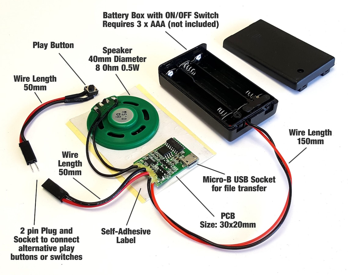 Talking Products MP3 Sound Chip Module 4MB Memory Create - Etsy