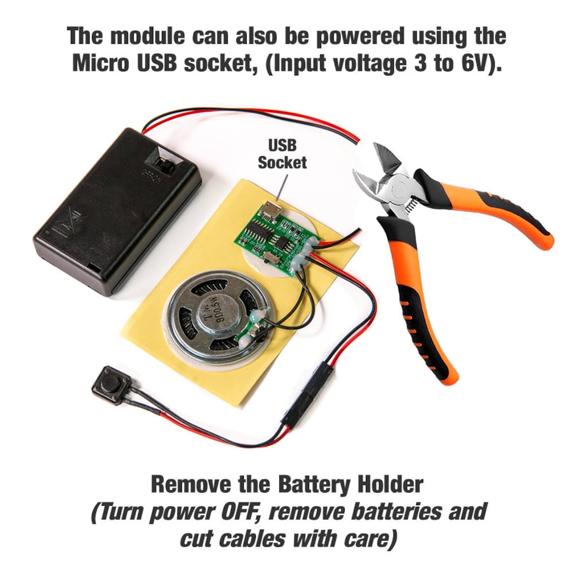 Talking Products, MP3 Sound Chip Module, 4MB Memory. Add Speech Music ...