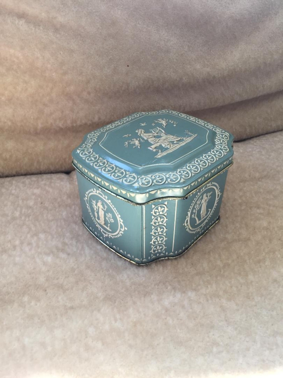Imitation Tin Wedgewood Box - Etsy