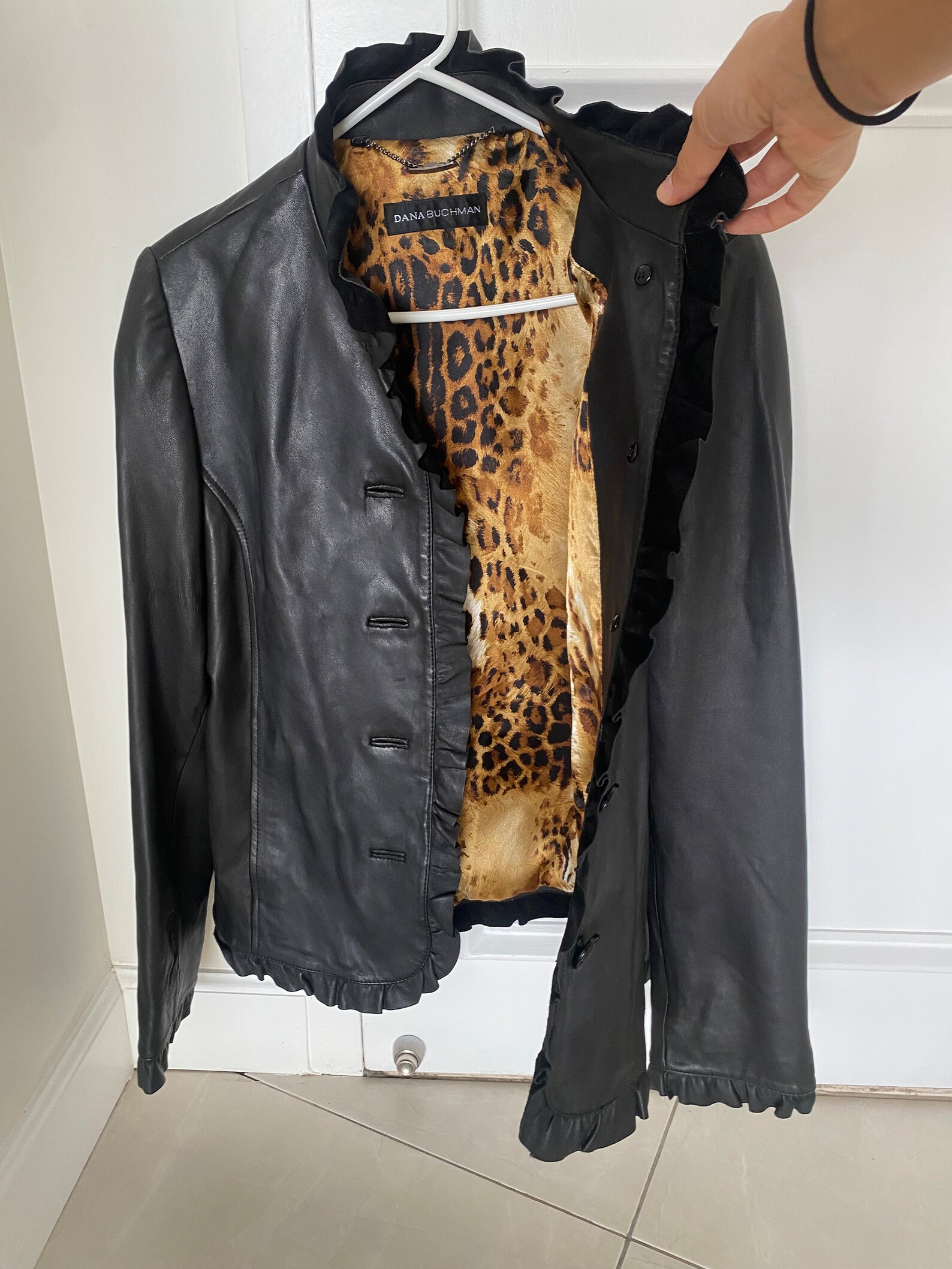 Dana Buchman Leather Jacket - Etsy