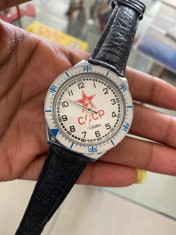 Vintage Russian Craba CCCP Red Star Men’s Watch As-is - Gem