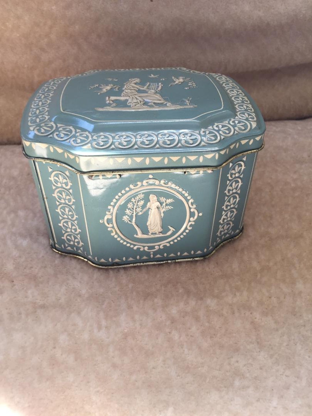 Imitation Tin Wedgewood Box - Etsy