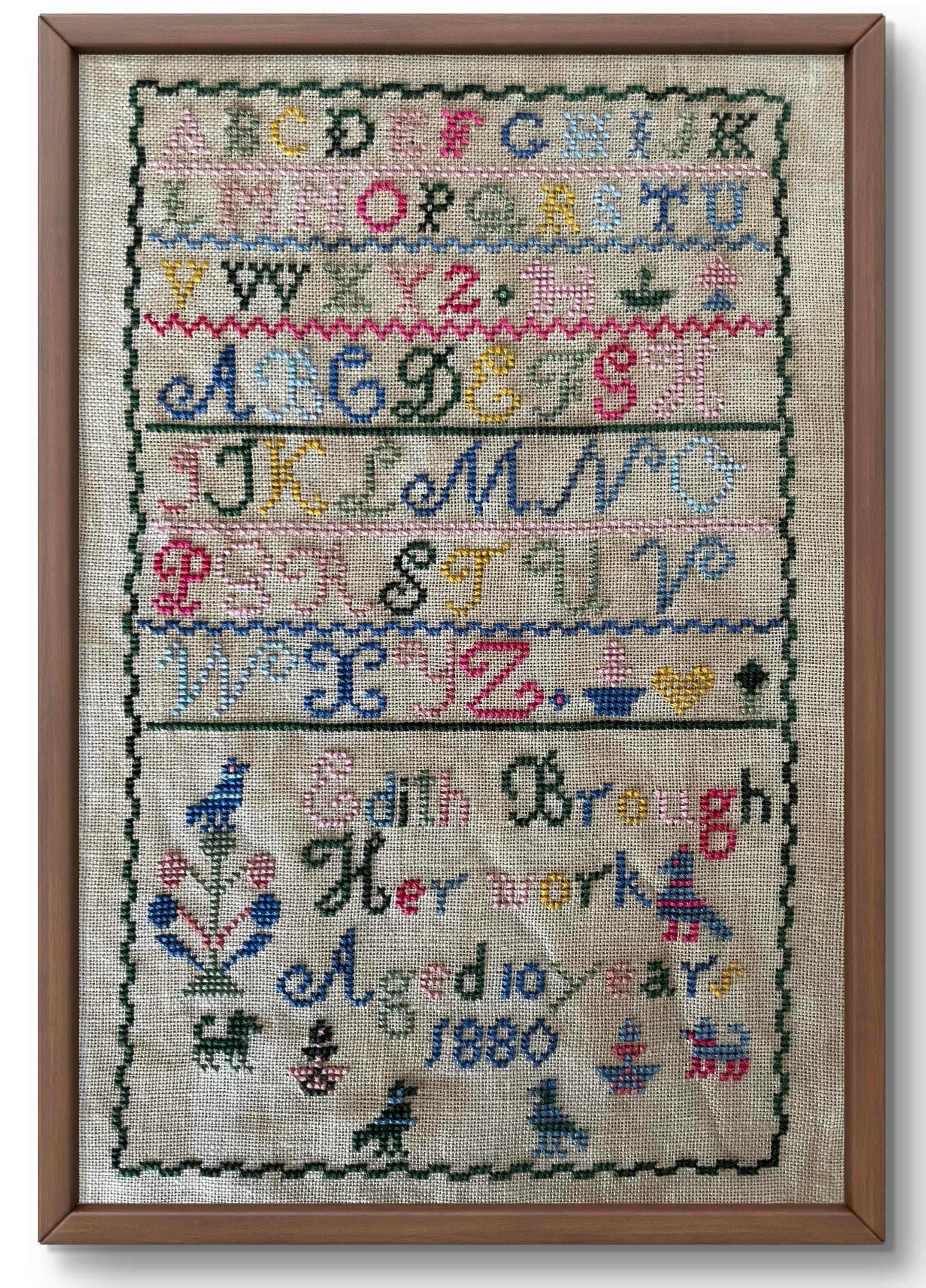 Edith Brough 1880 Sampler - Etsy