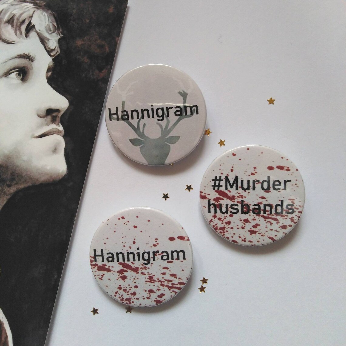 Hannibal Badges. Hannigram Will Graham Fannibal Cannibal - Etsy