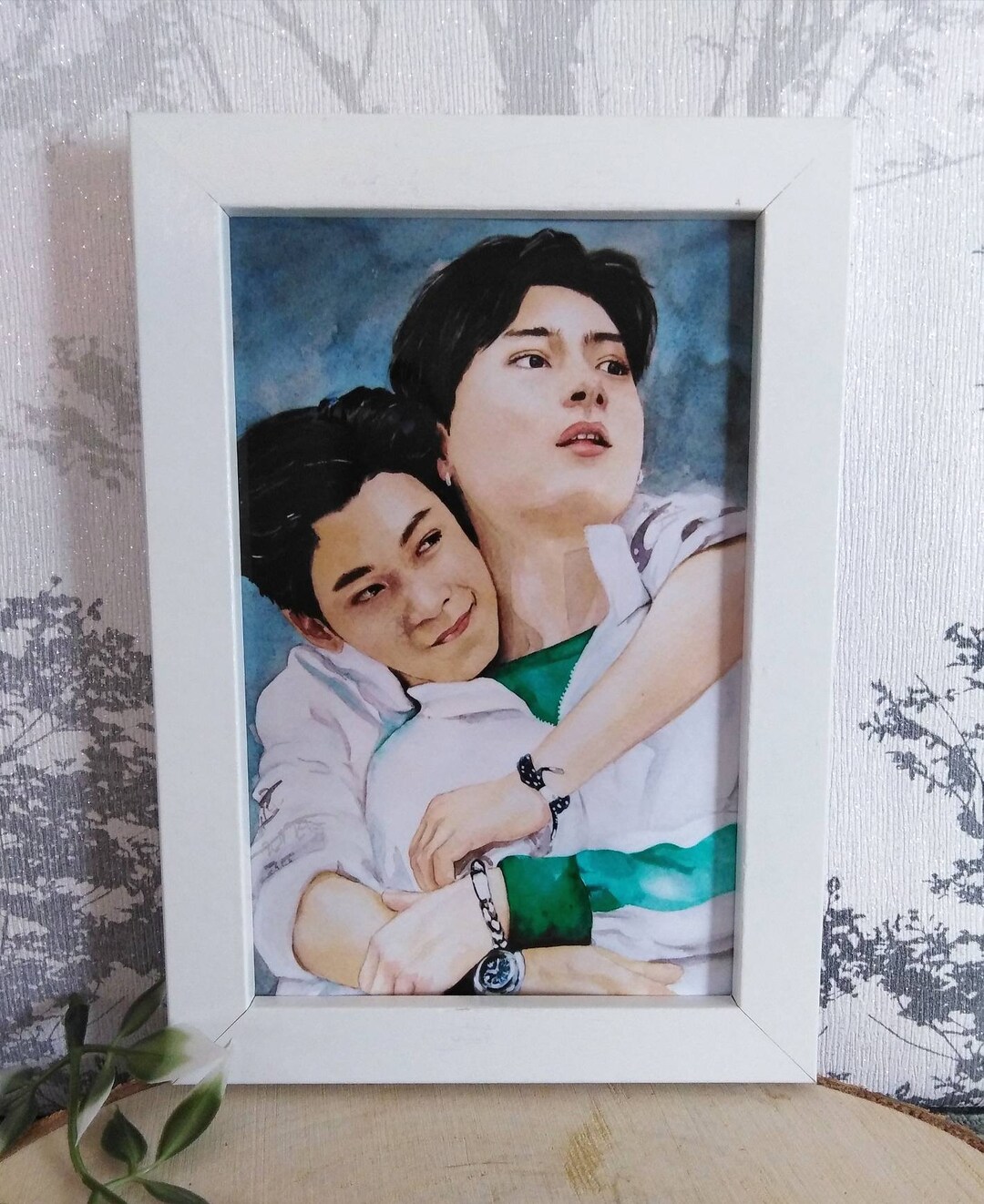 Krist Perawat and Singto Prachaya Watercolour Art Print. A6 Colour ...