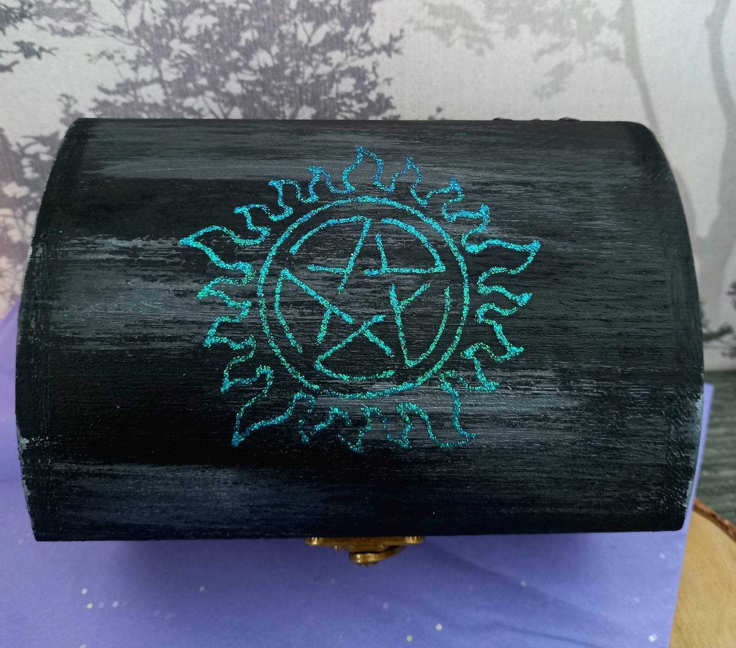 Supernatural Demon Protection Symbol Box. Black and Silver - Etsy