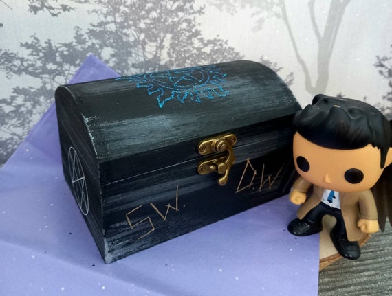 Supernatural Demon Protection Symbol Box. Black and Silver - Etsy