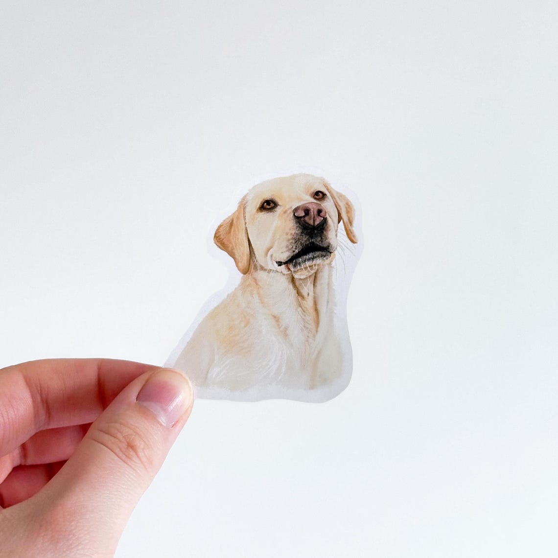 Yellow Labrador Sticker: Waterproof Vinyl Sticker - Etsy UK